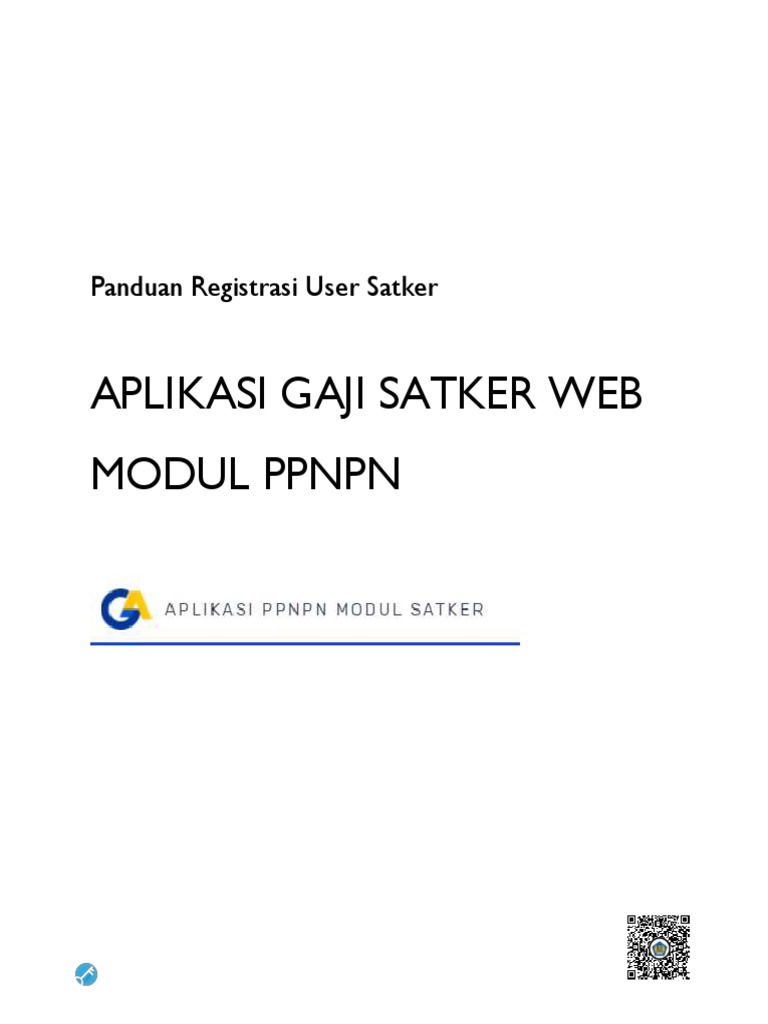 Panduan Registrasi User Satker Aplikasi Gaji Web Modul PPNPN | PDF