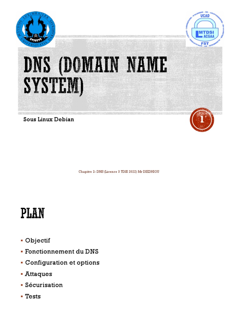 Cours - 3 DNS | PDF | Système de noms de domaines | Informatique