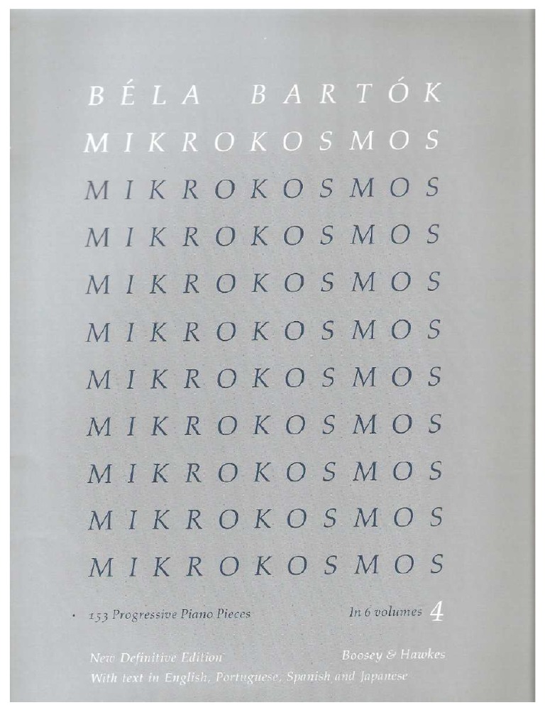Mikrokosmos Vol. 4 - Béla Bartók | PDF