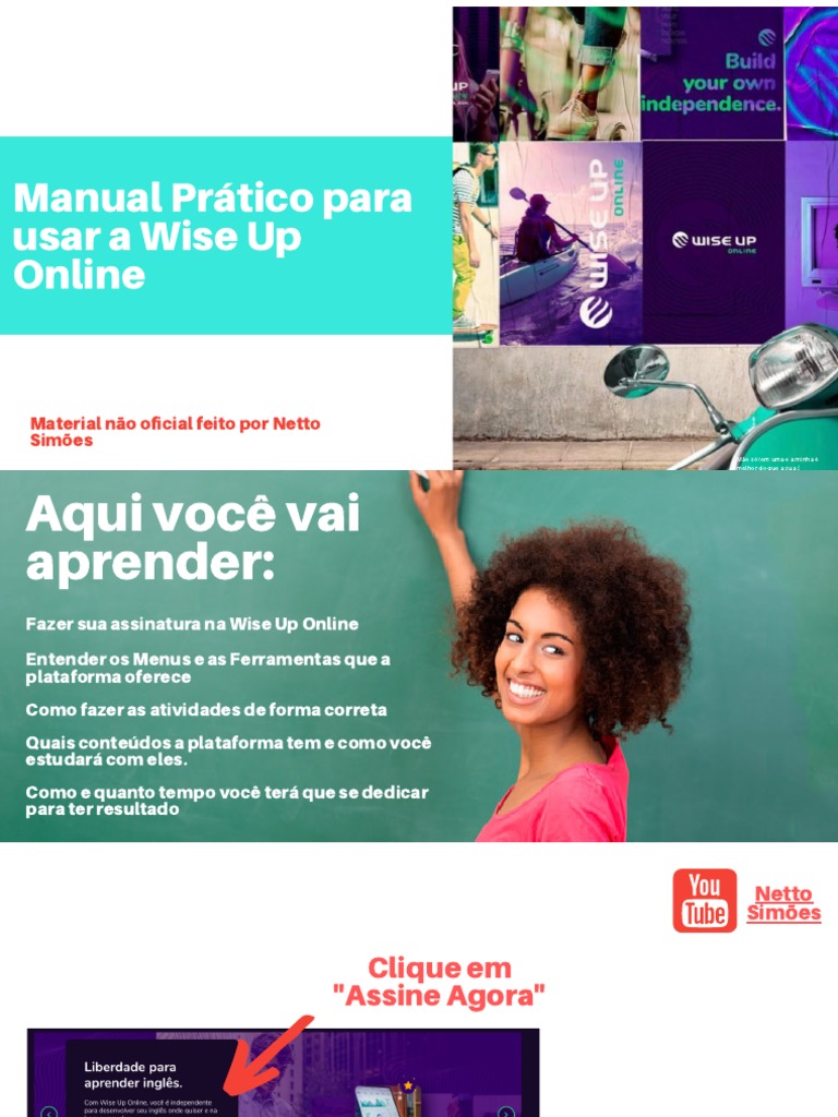 Manual para Usar A Wise Up Online v2 | PDF | Informática