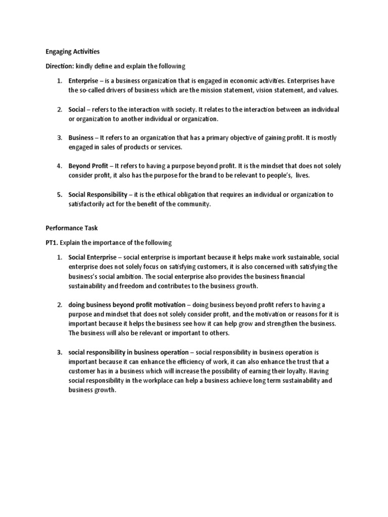 BESR - Module 4 - Activities | PDF BESR - Module 4 - Activities | PDF