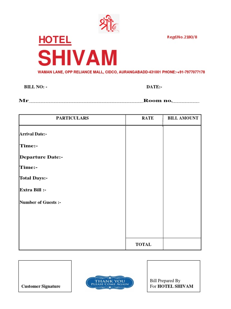 Shivam Hotel | PDF