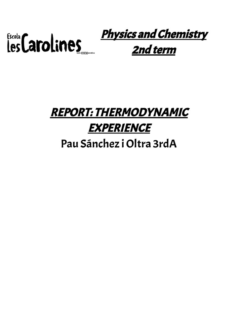 Methanol Experiment Report - Pau Sánchez I Oltra | PDF | Gases ...