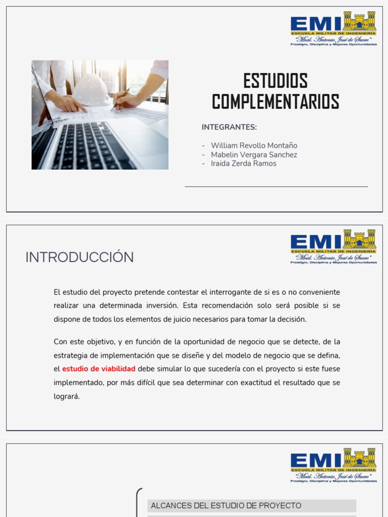 ESTUDIOS COMPLEMENTARIOS Diap | PDF | Evaluación de impacto ambiental | Business