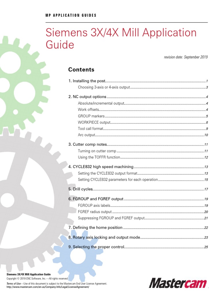 SIEMENS 3X - 4X MILL-AppGuide | PDF | Cartesian Coordinate System ...