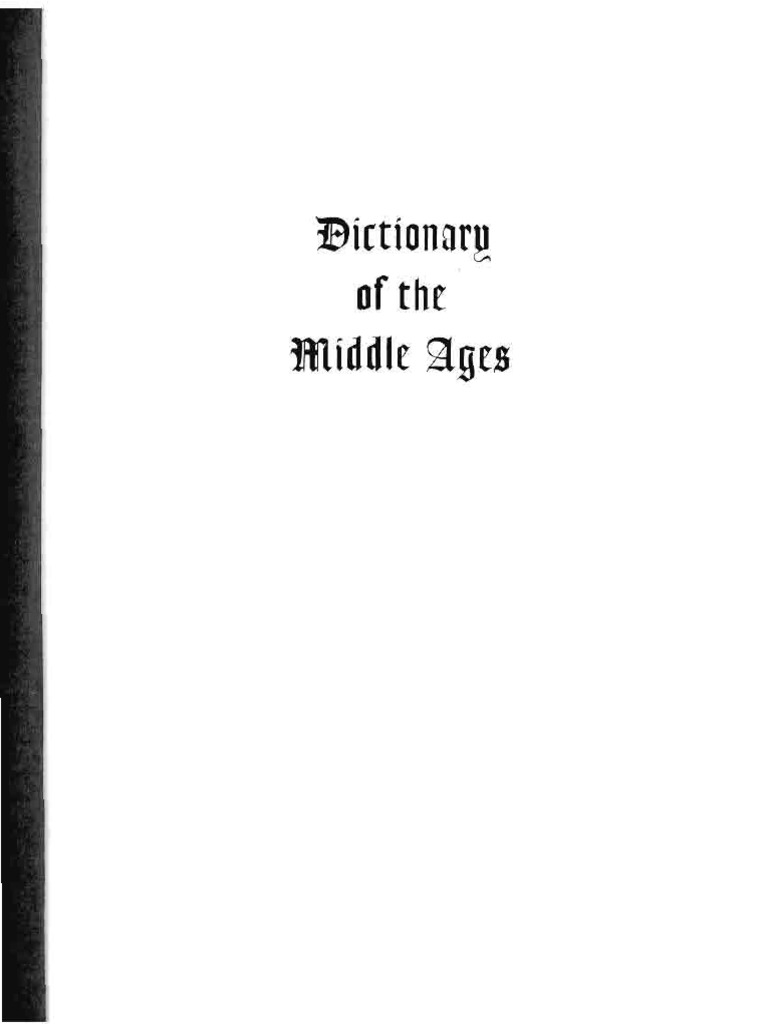 Dictionary of The Middle Ages Volume 11 | PDF
