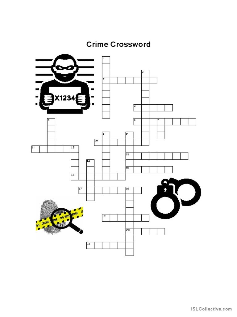 Crime Crossword For Yes Students | PDF