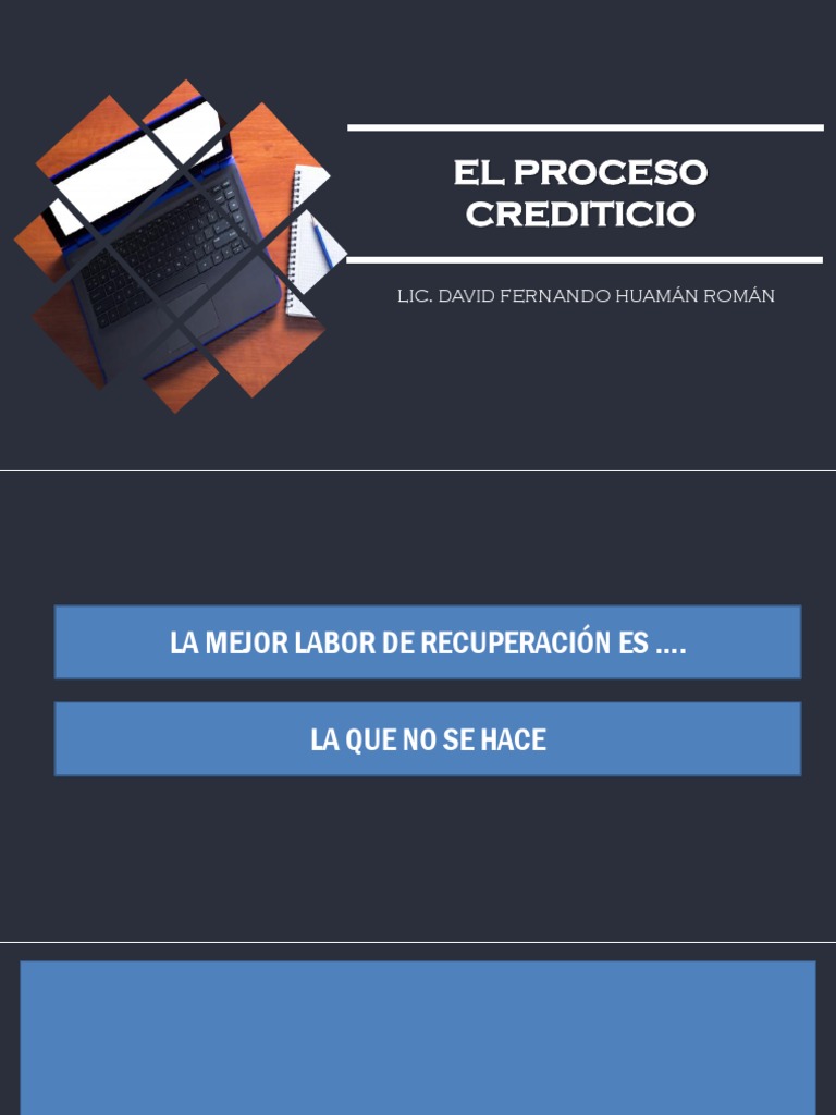 Proceso Crediticio: Pasos Clave y Estrategias | PDF | Economias