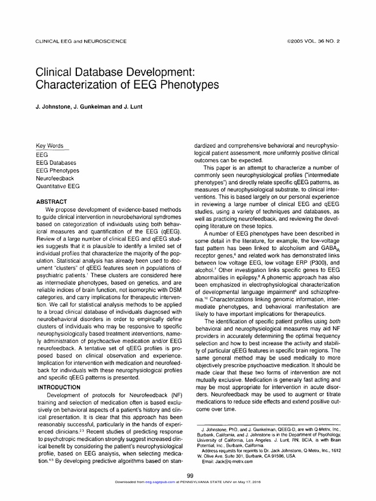 Characterization of EEG Phenotypes | PDF | Electroencephalography ...