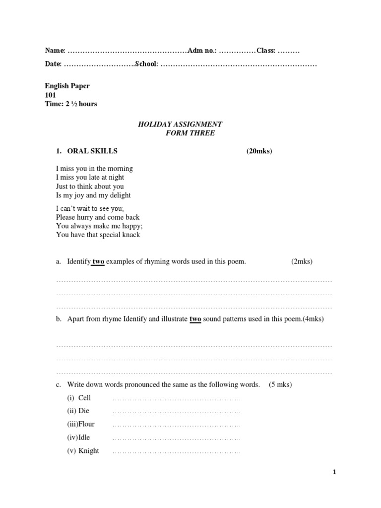 ENGLISH F3 ASSIGNMENT_1681729003 | PDF