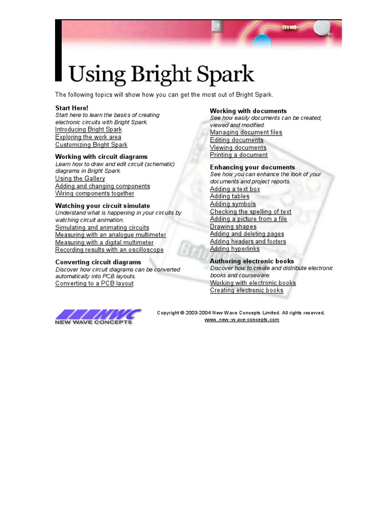 Manual Bright Spark Ingles | PDF