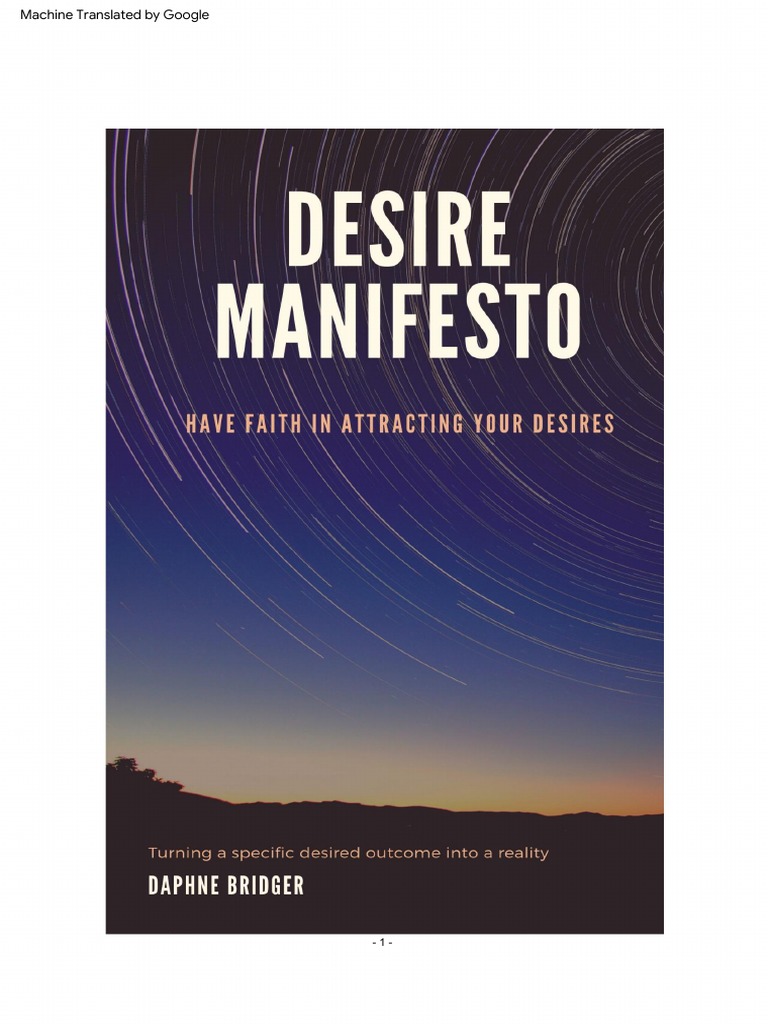 Como Manifestar Tus Deseos Español | PDF | Pensamiento | Temor