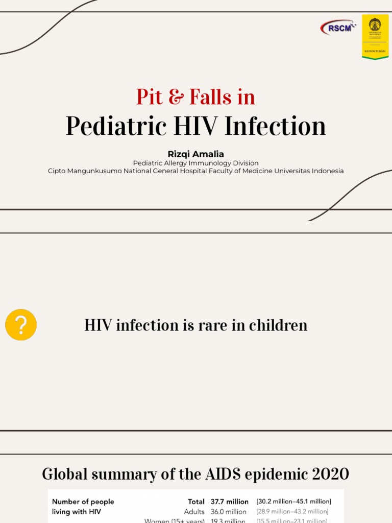Pitfalls of HIV Infection - Dr. Rizqi Amalia, Sp.A | PDF | Hiv/Aids | Management Of Hiv/Aids