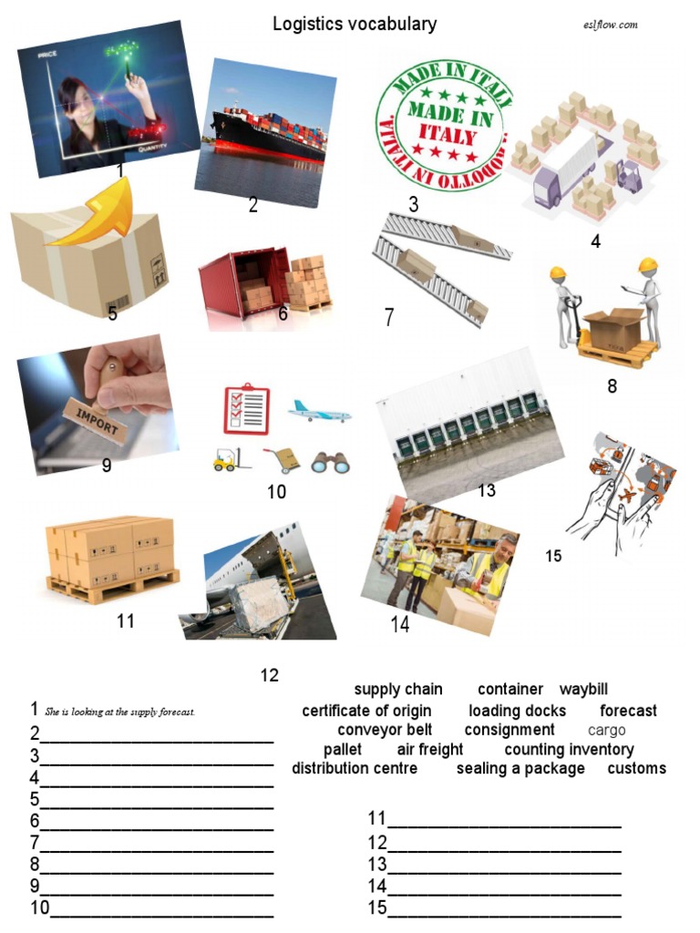 Logistics Vocabulary | PDF