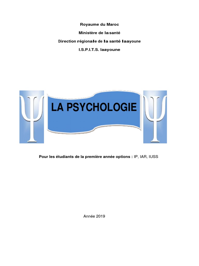 cours de la psy ISPITS 2019-pdf | PDF