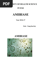 Amibiase Ou Amoebose | PDF | Maladies et troubles | Épidémiologie