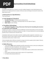 Method Statement For Demolition Work | PDF | Demolition | Building