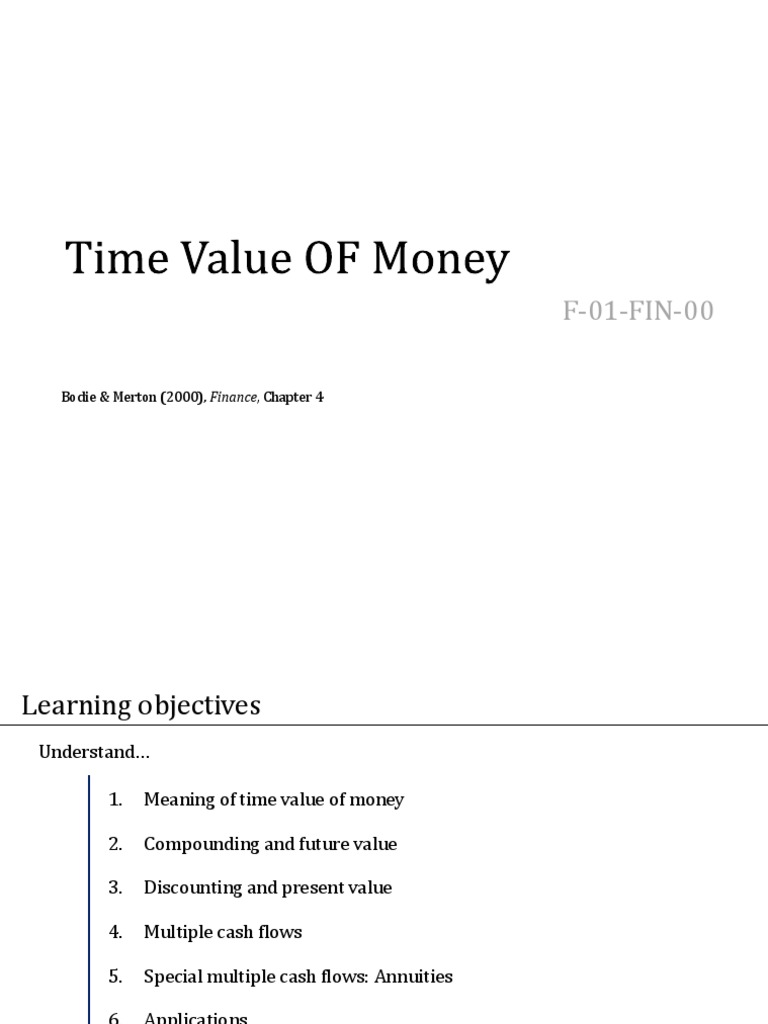 Topic 2-Time Value of Money | PDF | Net Present Value | Internal Rate ...