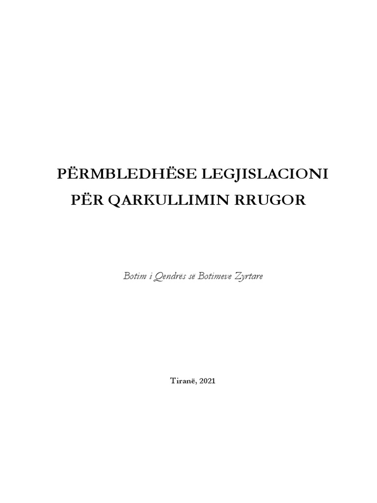 Për Qarkullimin Rrugor Ok1 | PDF