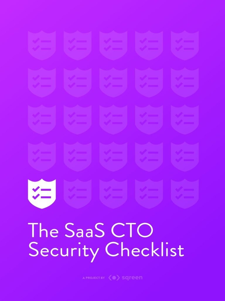 SaaS CTO Security Checklist | PDF