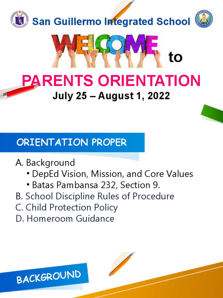 Parent Orientation 2022 2023 | PDF | Social Science | Wellness