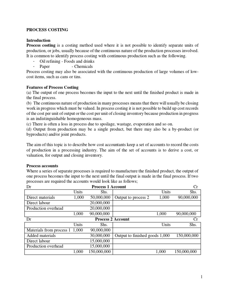 Process Costing Bac 2 2023 | PDF | Inventory | Cost