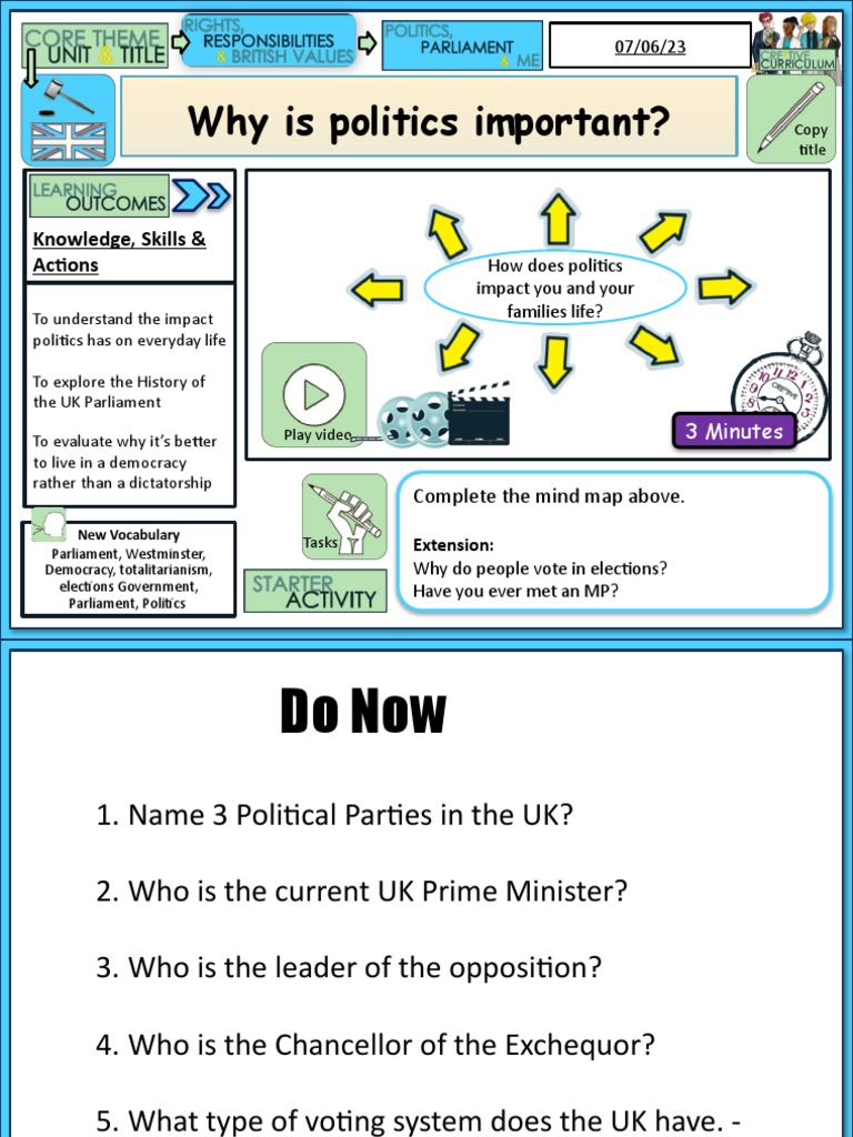01 Why Is Politics Important | PDF