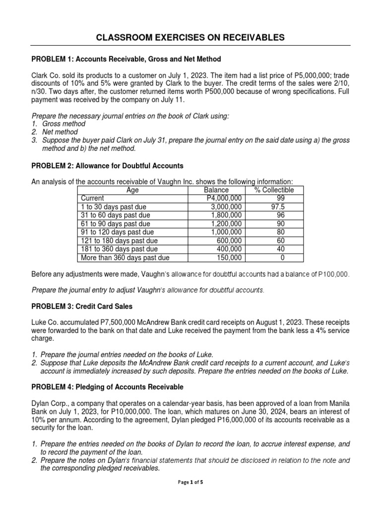 CE On Receivables | PDF | Loans | Banks