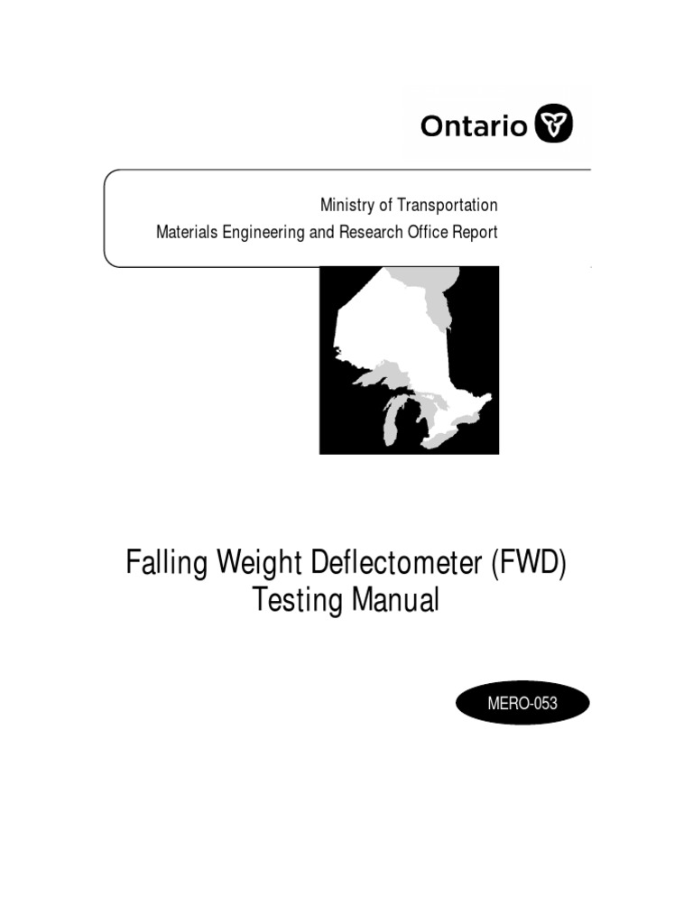 MERO-053 - FWD Testing Manual - Jul 2020 | PDF