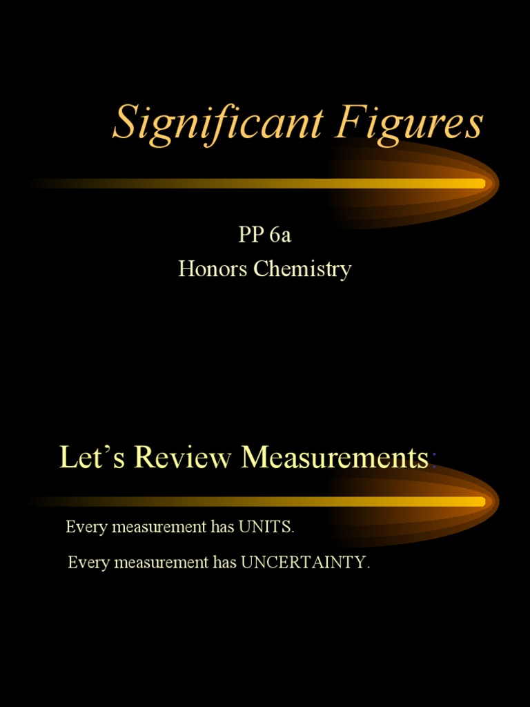 PP 6a Significant Figures | PDF | Significant Figures | Algorithms