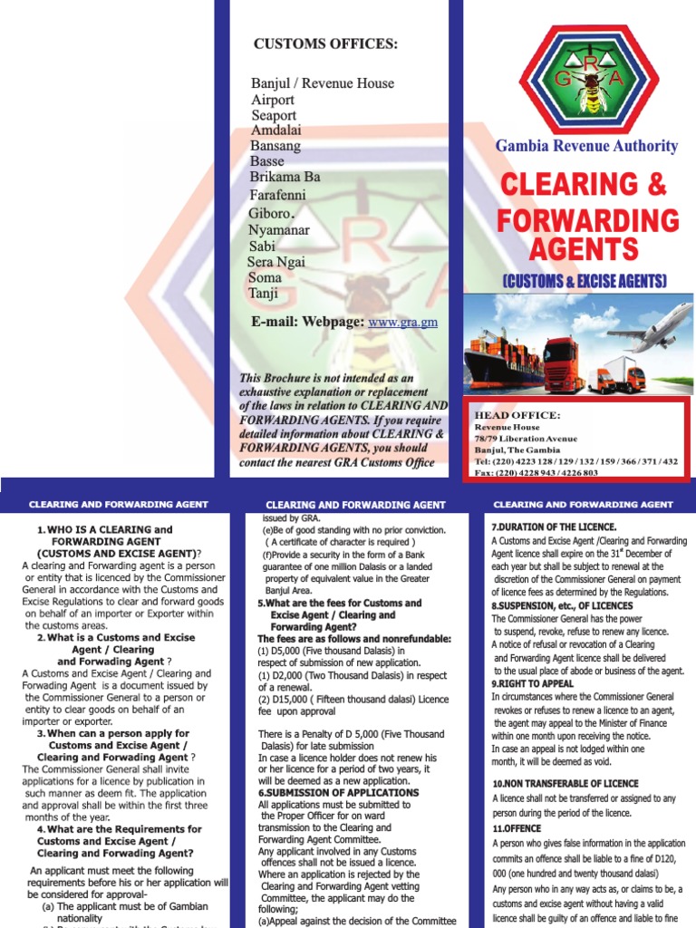 Customs Brochures | PDF | Surety | Customs