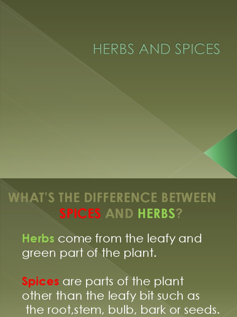 Herbs and Spices | PDF