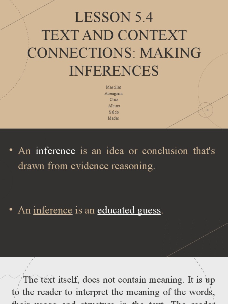 Lesson 5.4 Reading and Writing | PDF