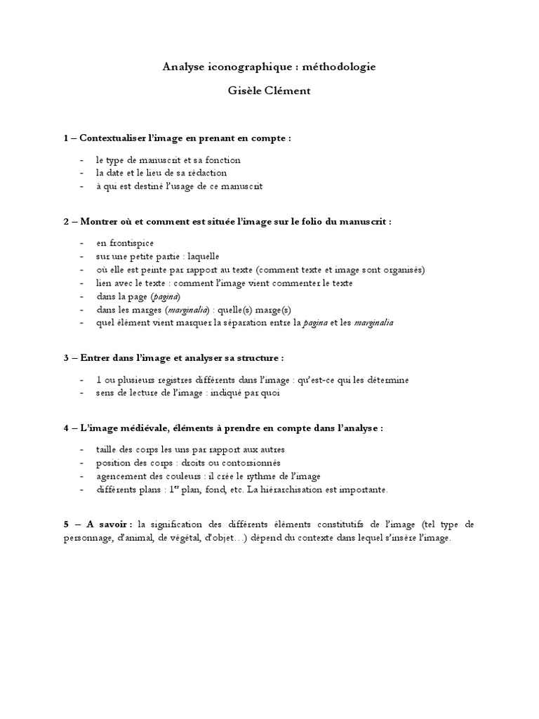 2 3 Analyse Iconographique | PDF