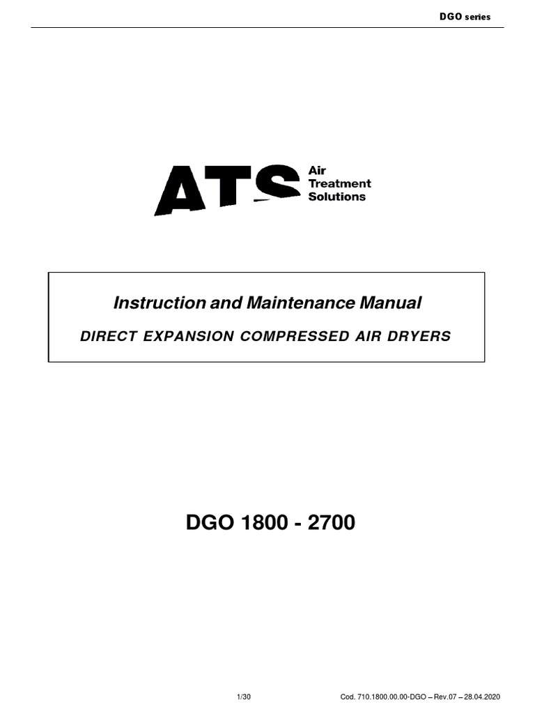 DGO1800-2700 - User Manual - EN - R7 | PDF