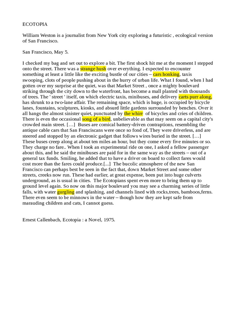 ECOTOPIA Julien ROUSSILLE 205 | PDF | Transport