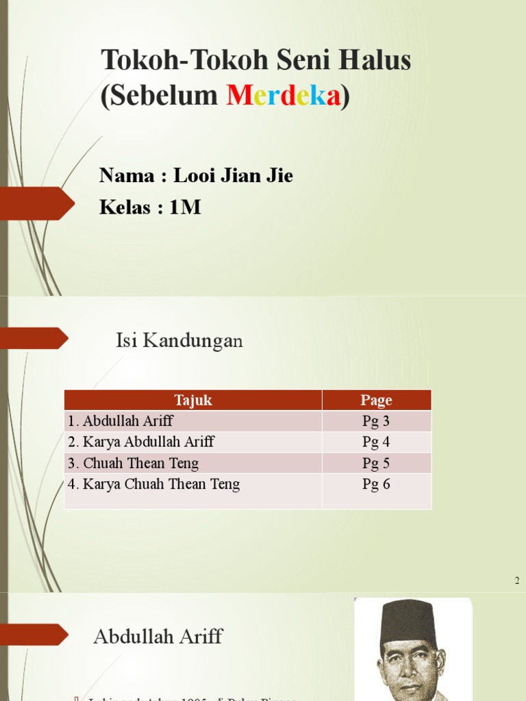 F1 PSV PBL Tokoh-Tokoh Seni Halus | PDF