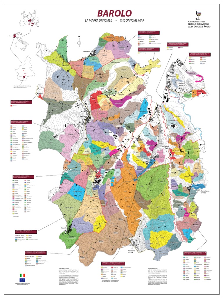 Official Barolo Vineyard Map | PDF