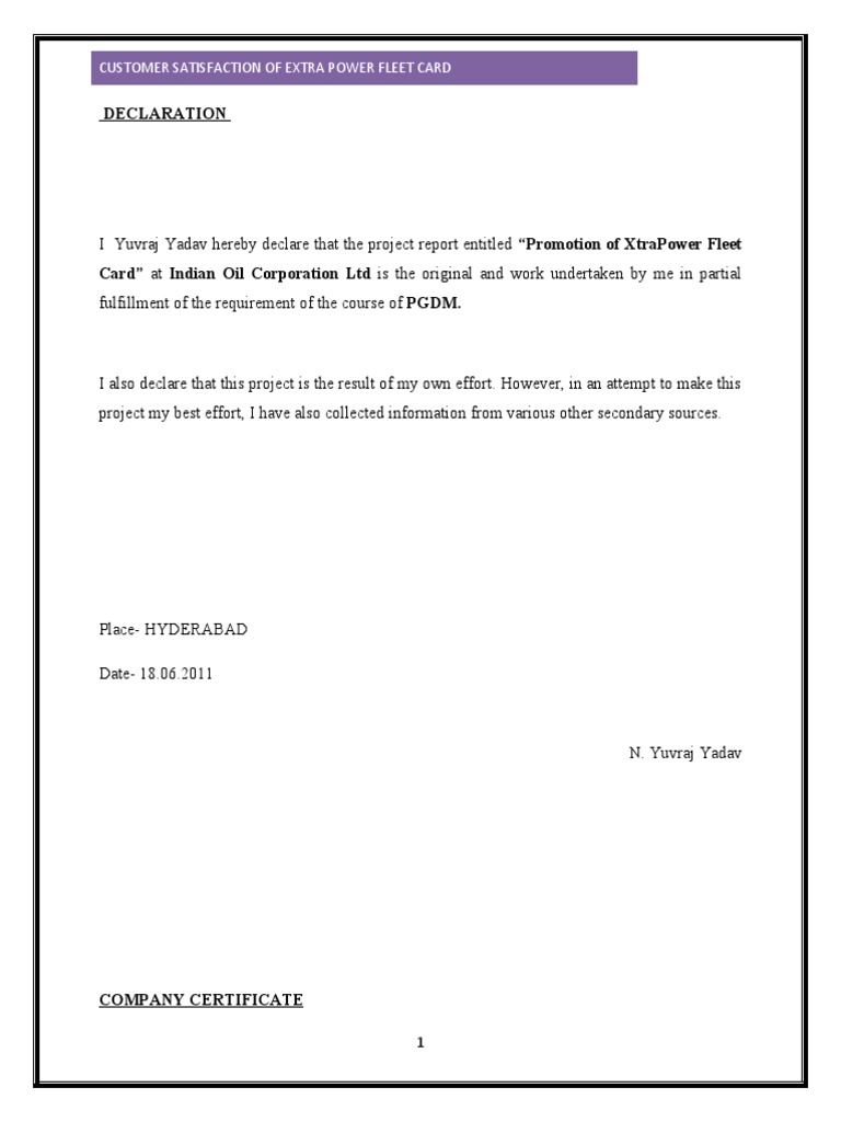 XtraPower Fleet Card Satisfaction Study | PDF