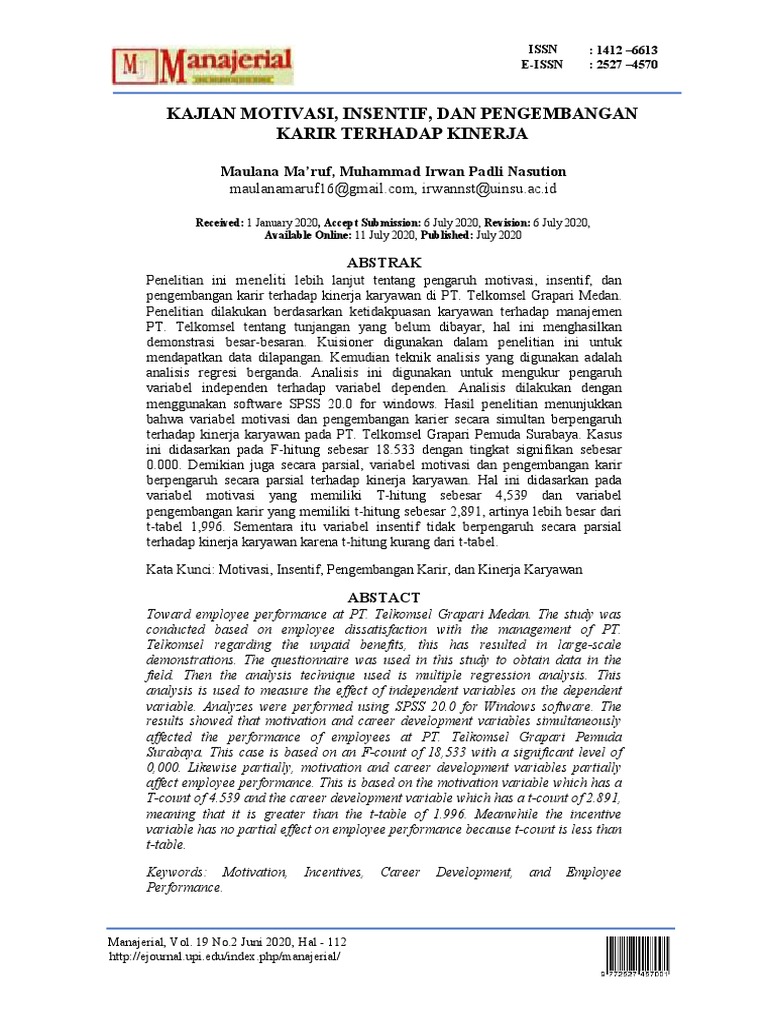 contoh jurnal manajerial 2 | PDF