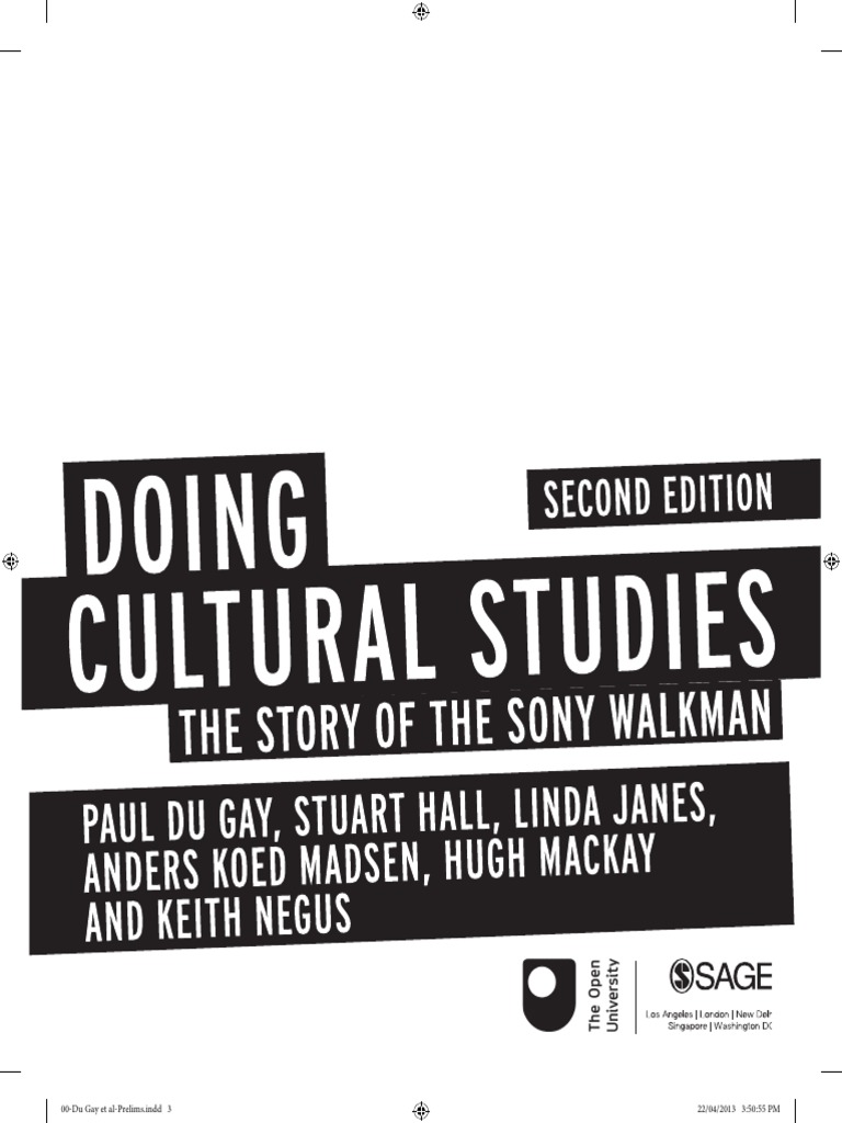 Doing Cultural Studies | Download Free PDF | Sociology | Social Sciences