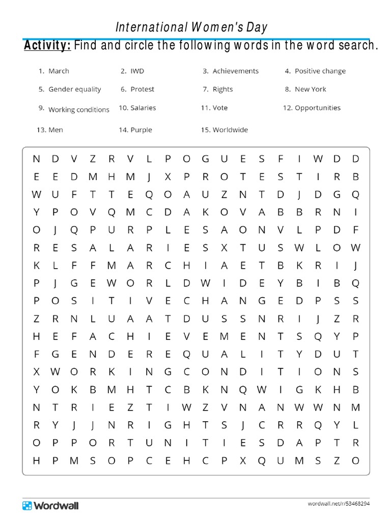 Iwd - B2 - Wordsearch | PDF