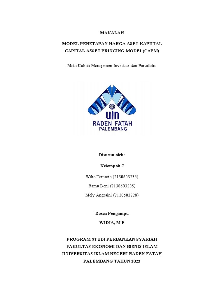 Kelompok 7 CAPM | PDF