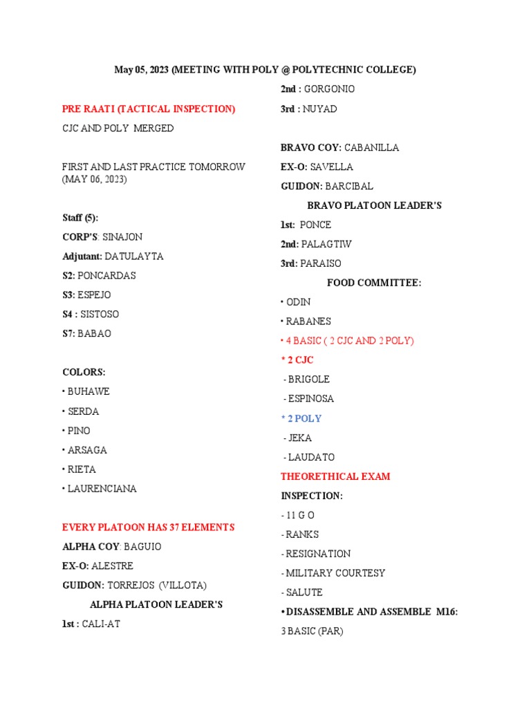 Rotc Inspection | PDF