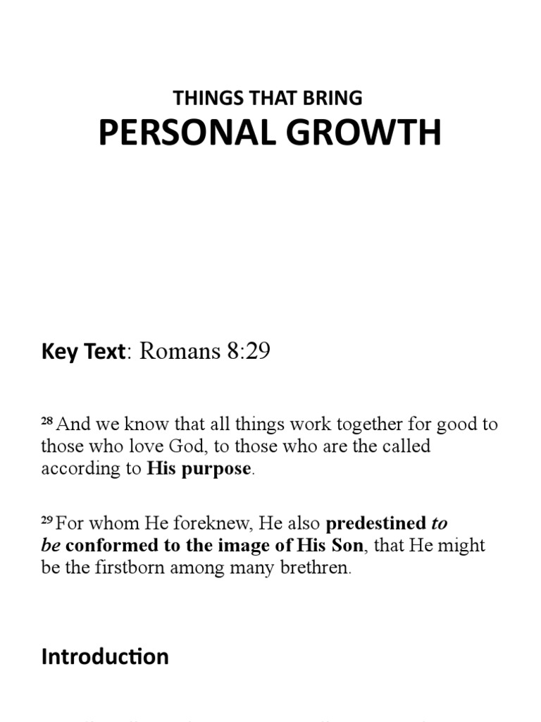 6 Things That Bring Personal Growth | PDF 6 Things That Bring Personal Growth | PDF