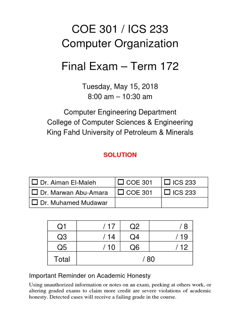 Coa Applied | PDF | Cpu Cache | Central Processing Unit