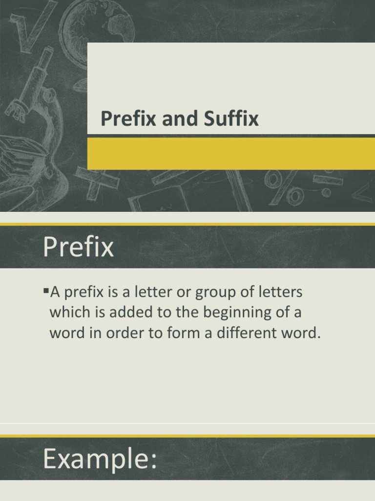 Prefixes and Suffixes Explained | PDF | Linguistics | Linguistic Morphology