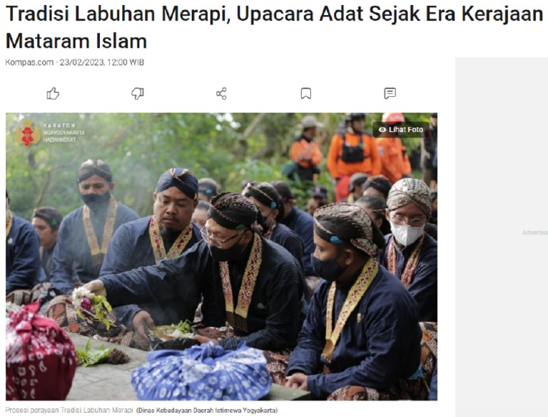Tradisi Labuhan Merapi - Upacara Adat Sejak Era Kerajaan Mataram Islam ...