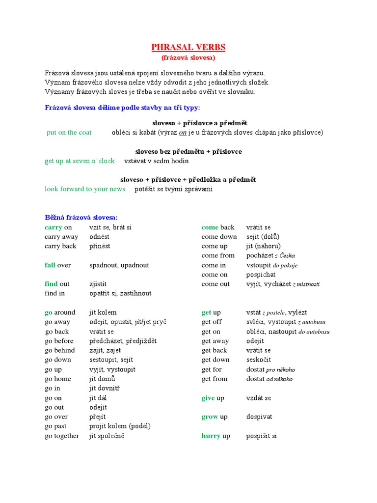10 Phrasal Verbs-1 | PDF