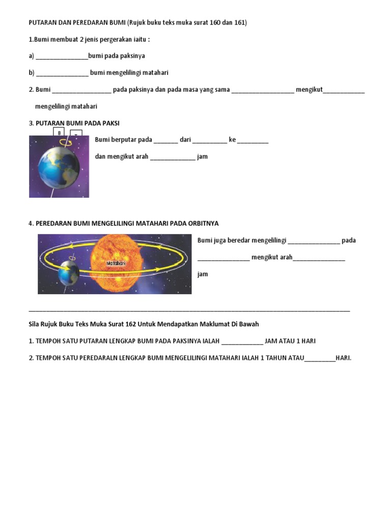 PUTARAN DAN PEREDARAN BUMI | PDF